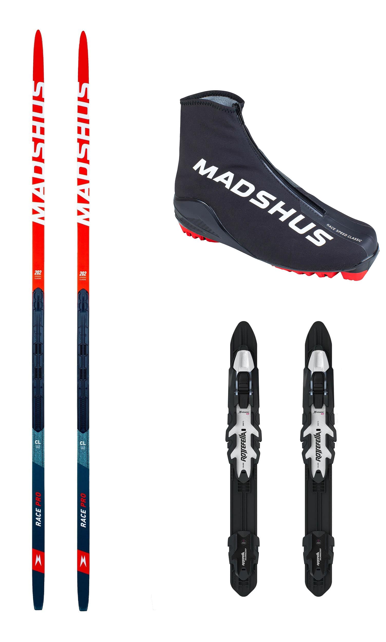 Madshus Race Pro Classic med Xcelerator 2.0 Classic og Race Speed ...