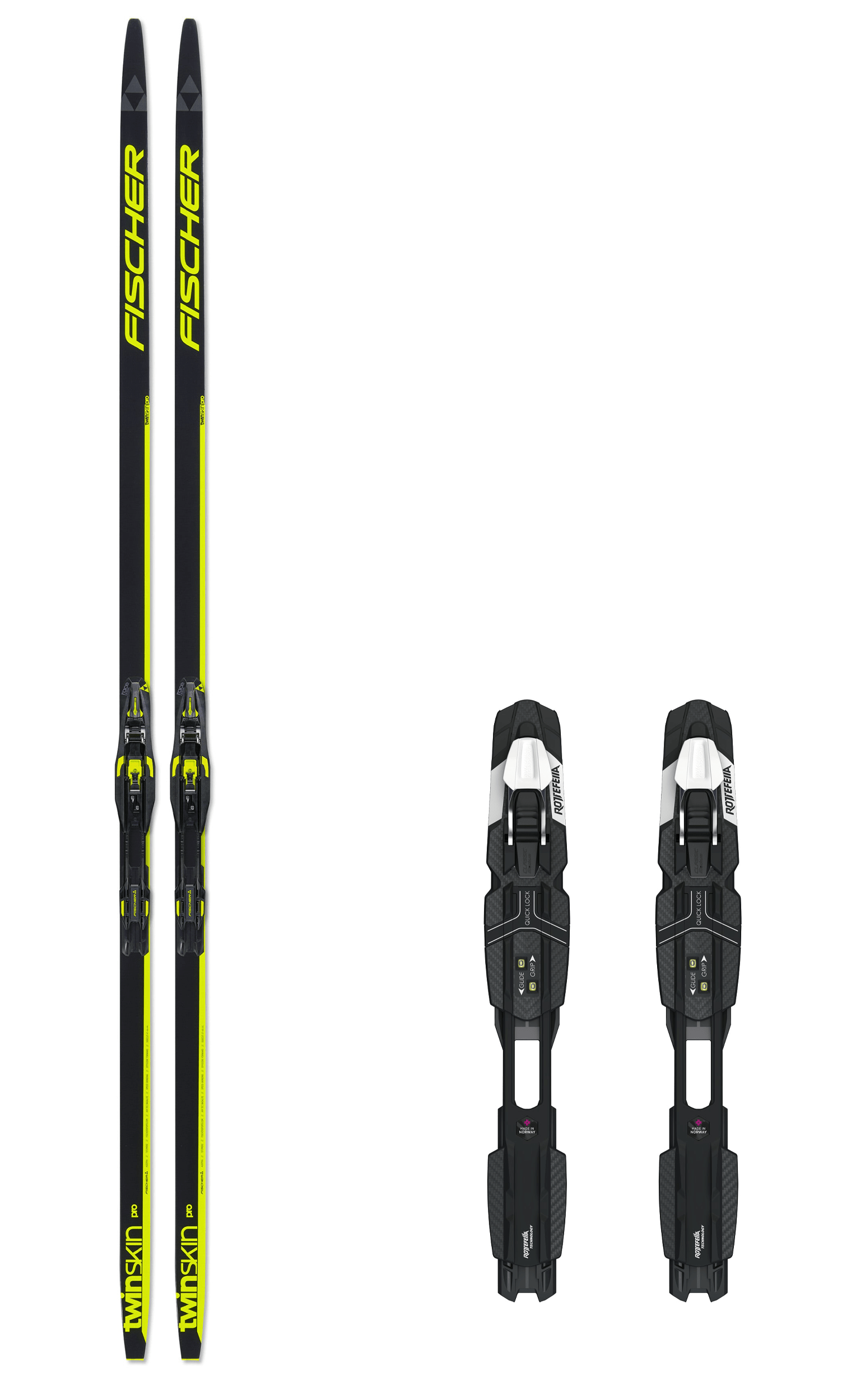 Fischer Twin Skin Pro med Classic Quicklock IFP Unisex | Milslukern