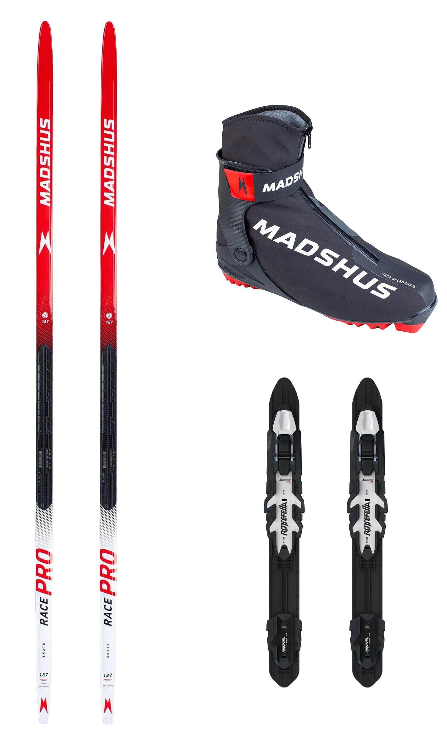 Madshus Race Pro Skate med Xcelerator 2.0 Skate og Race Speed Skate ...