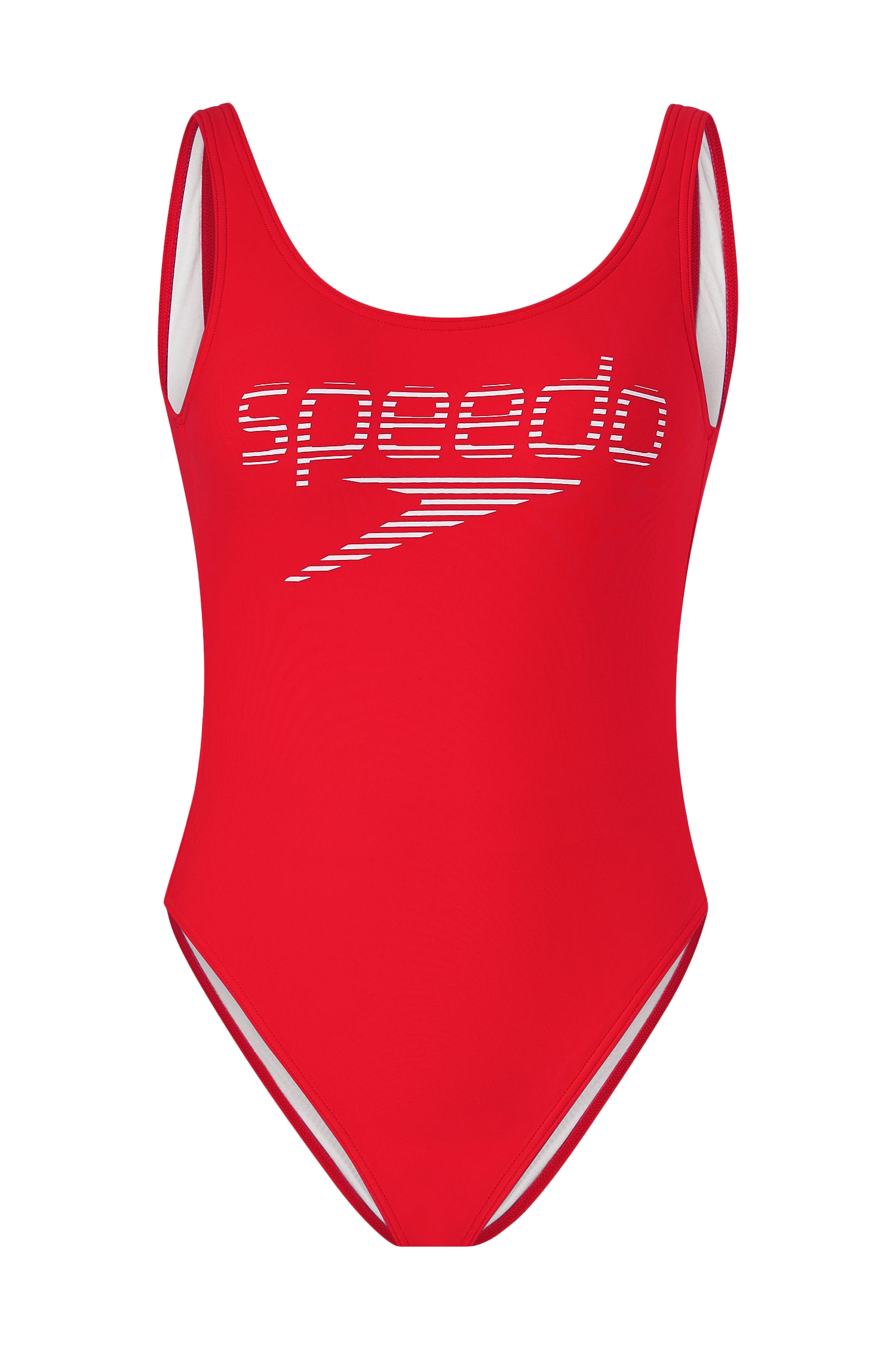 Speedo Stripe Logo Deep U-Back Dame