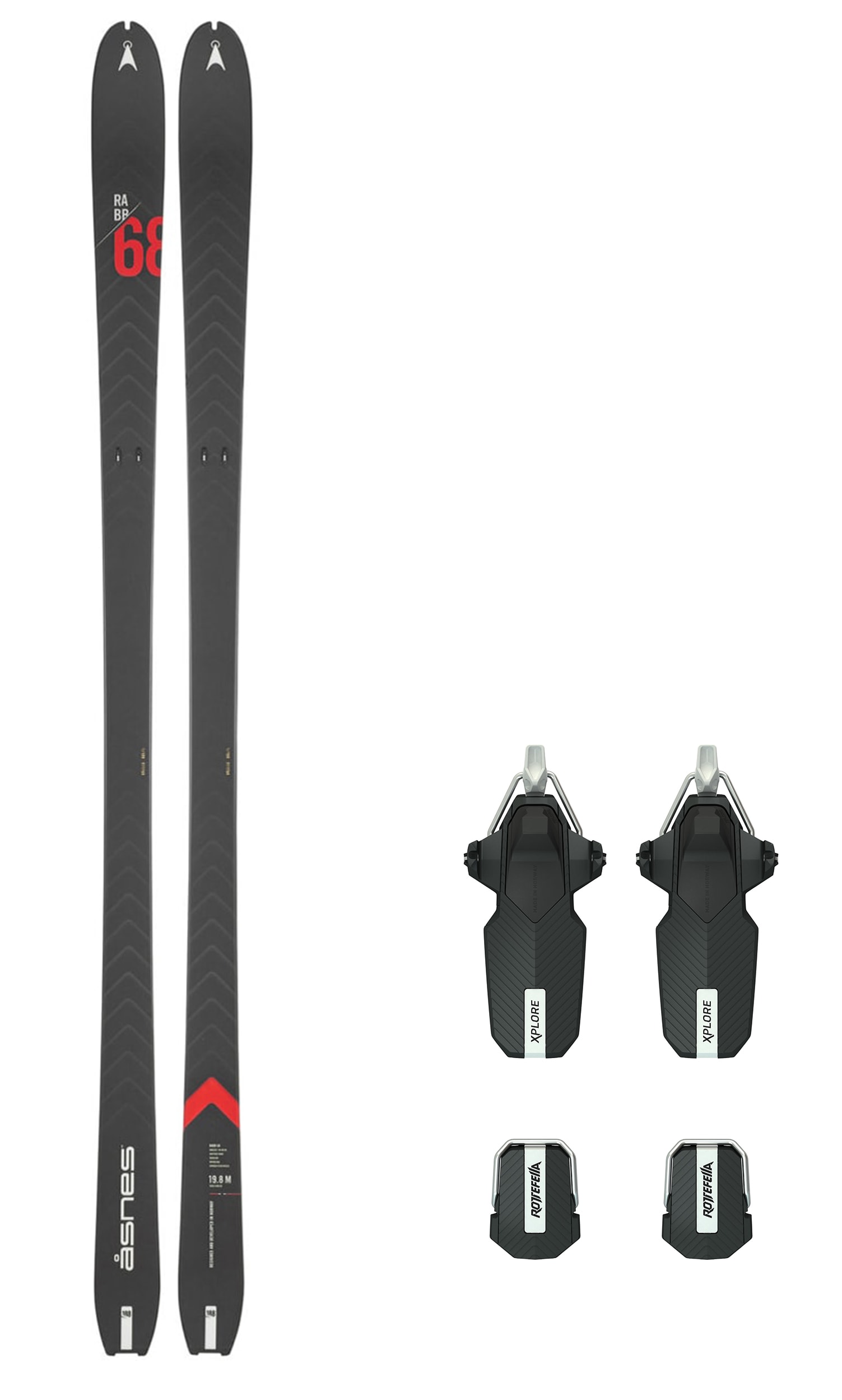 Åsnes Rabb 68 med Rottefella Xplore BC Off-track Binding Unisex | Anton ...