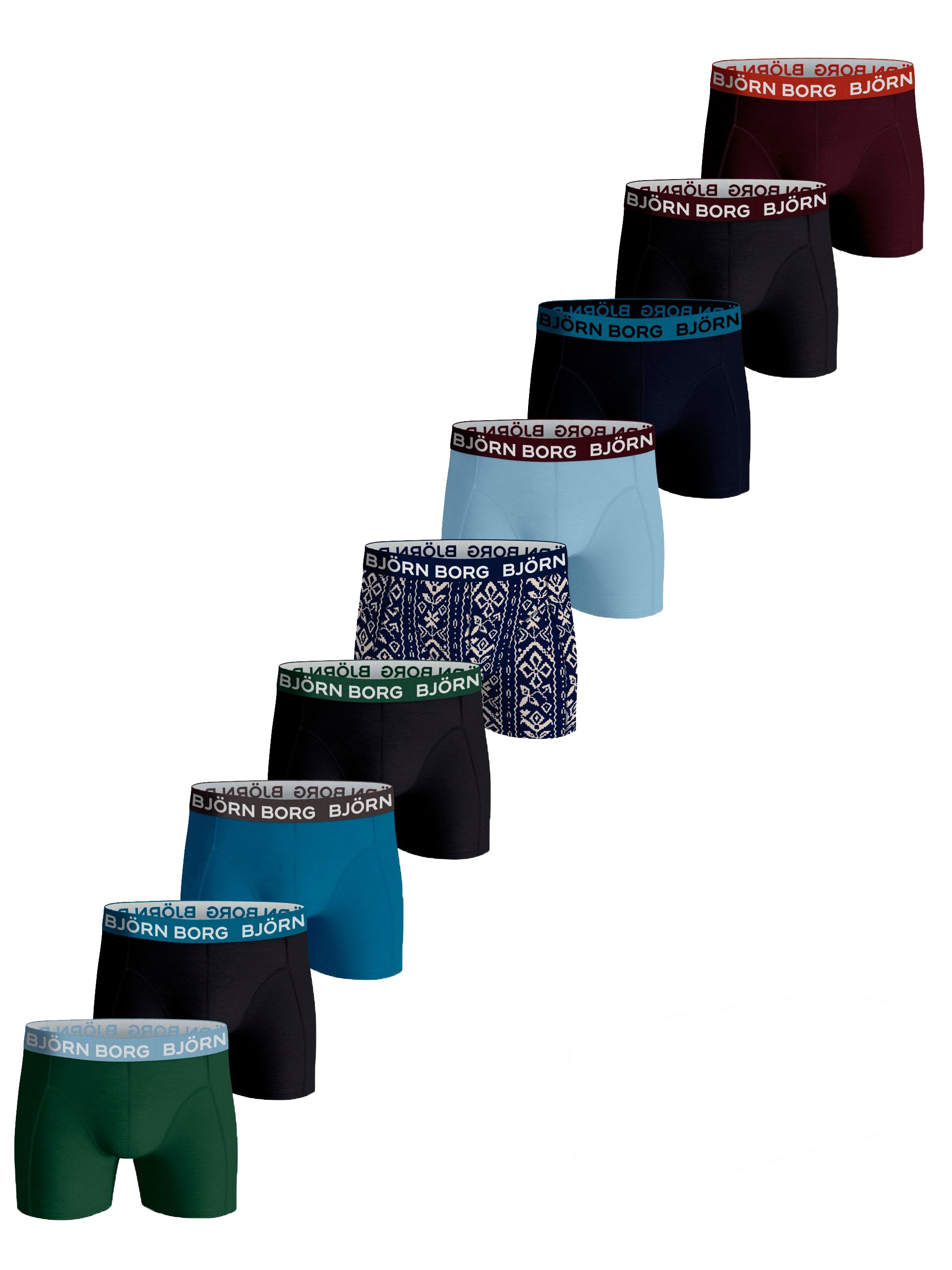 Bjørn Borg 9p Cotton Stretch Boxer Herre