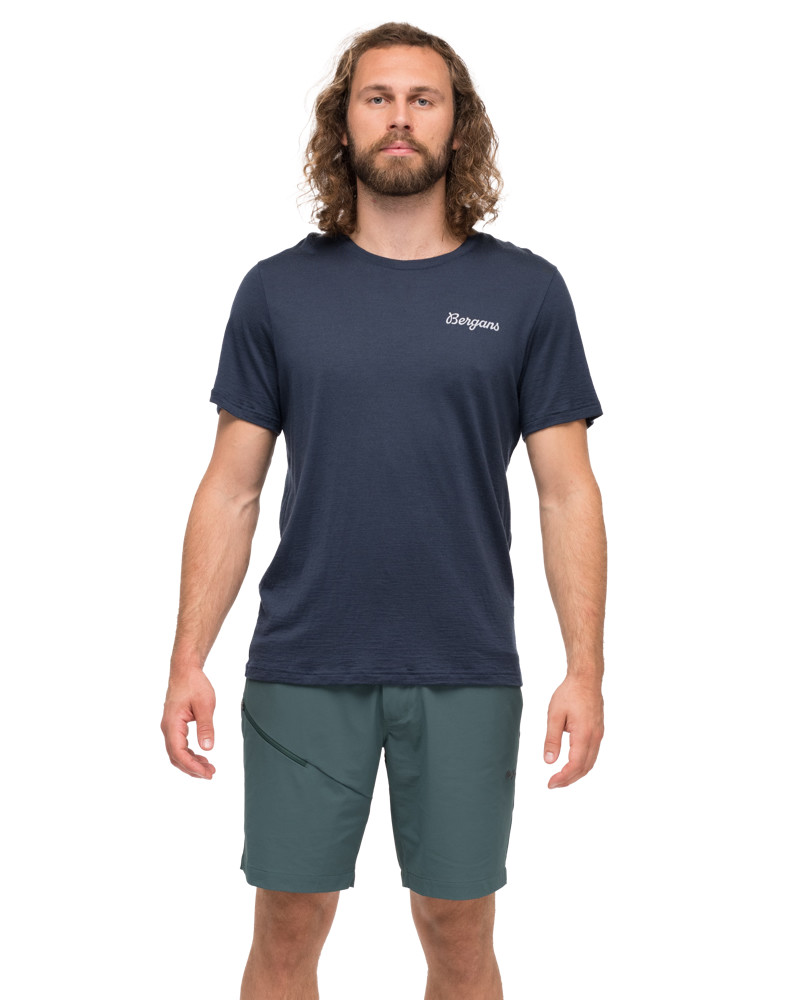 Bergans of Norway Rabot Emblem Wool Tee Herre | Sportsnett