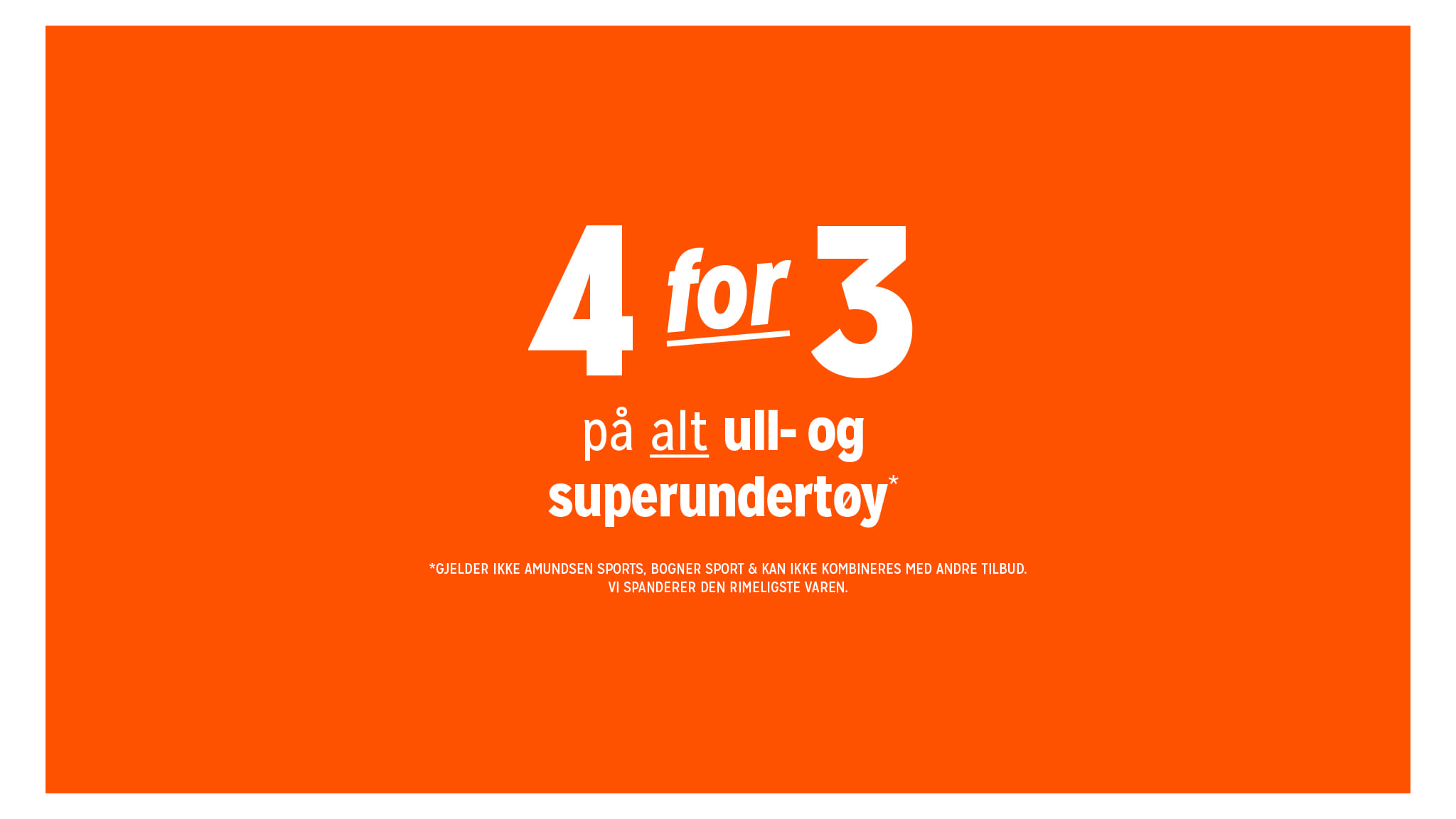 4 for 3 på ullundertøy | Kjøp enkelt her!
